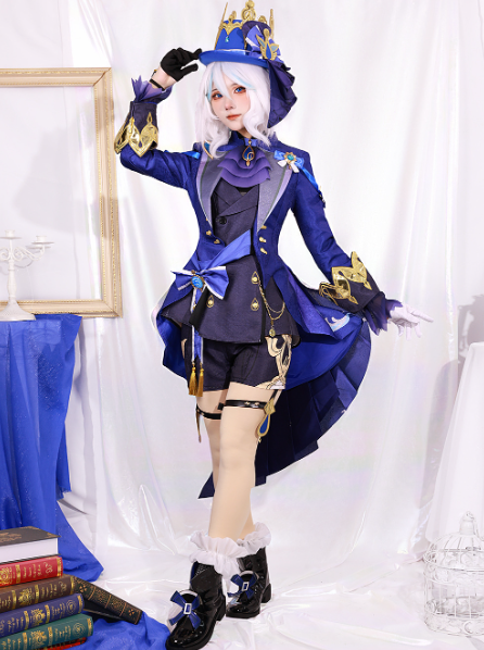 Genshin Impact Furina cosplay black Full set of clothing