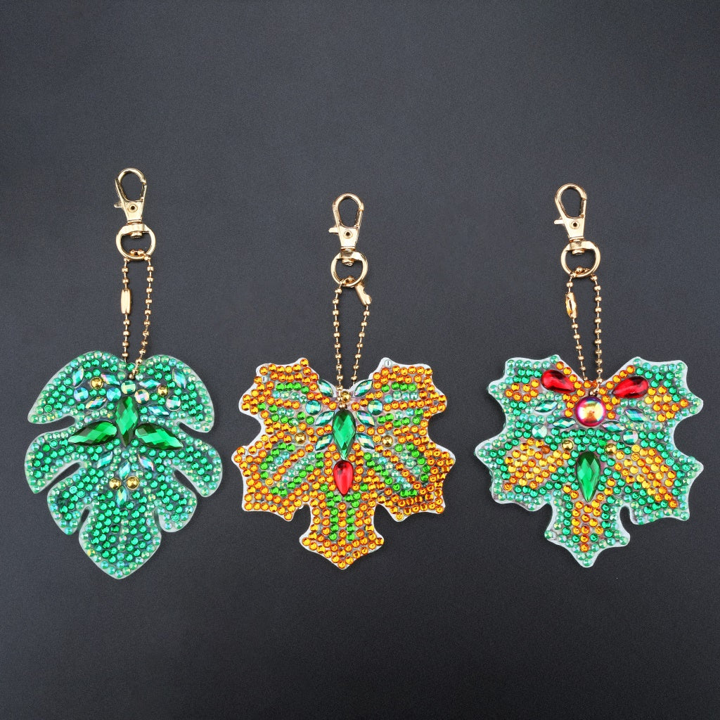 DIY keychain | Leaves | 3 Piece Set