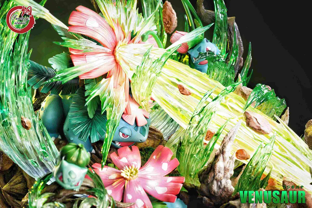 GX Evolution Series Venusaur Family with LED - Pokemon Resin Statue ...