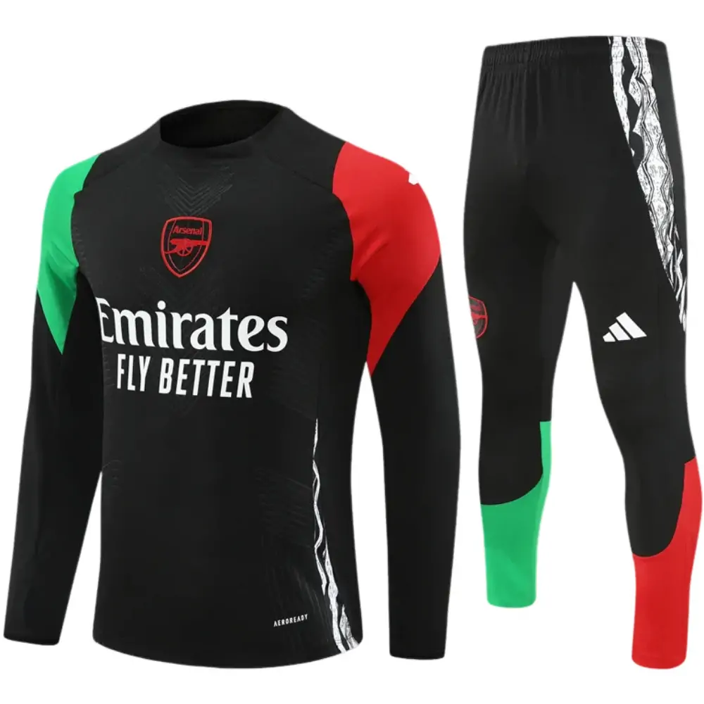 Arsenal black training uniform for kids 2024-25 season