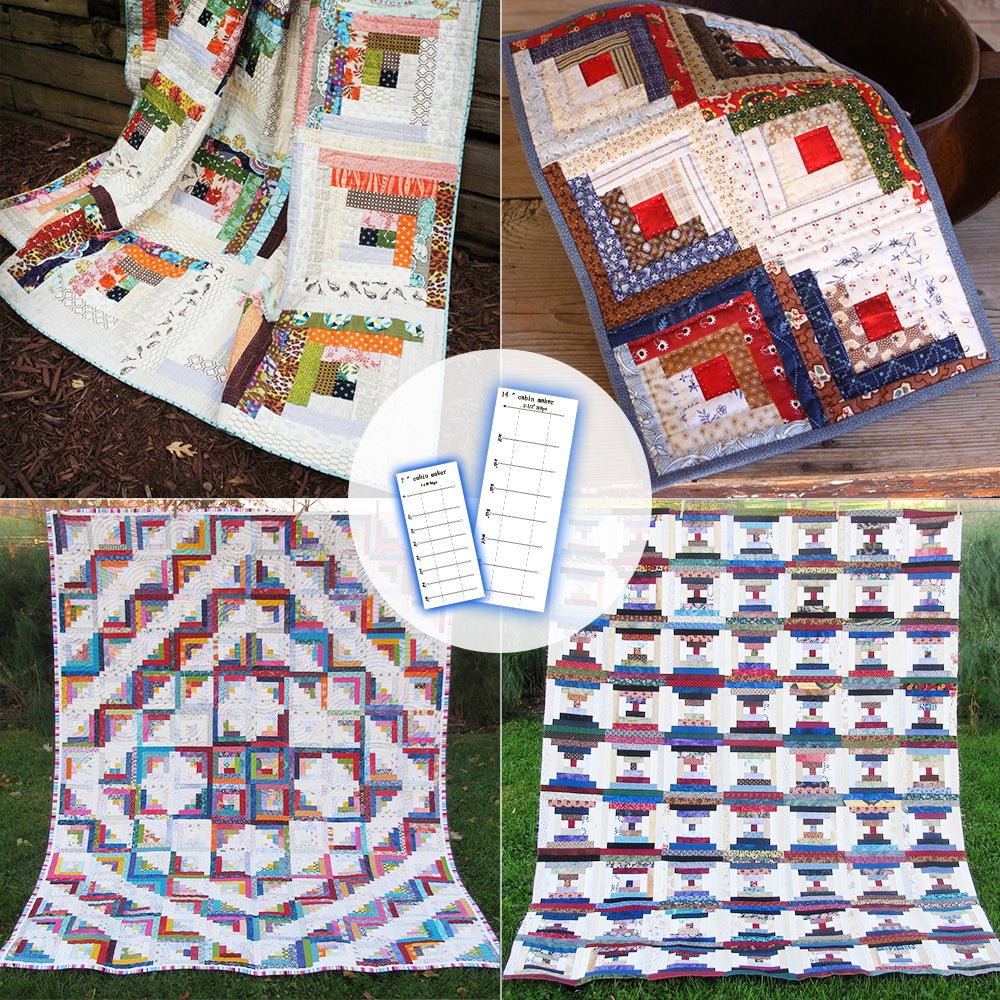 Log Cabin Maker Template Set- With Instructions