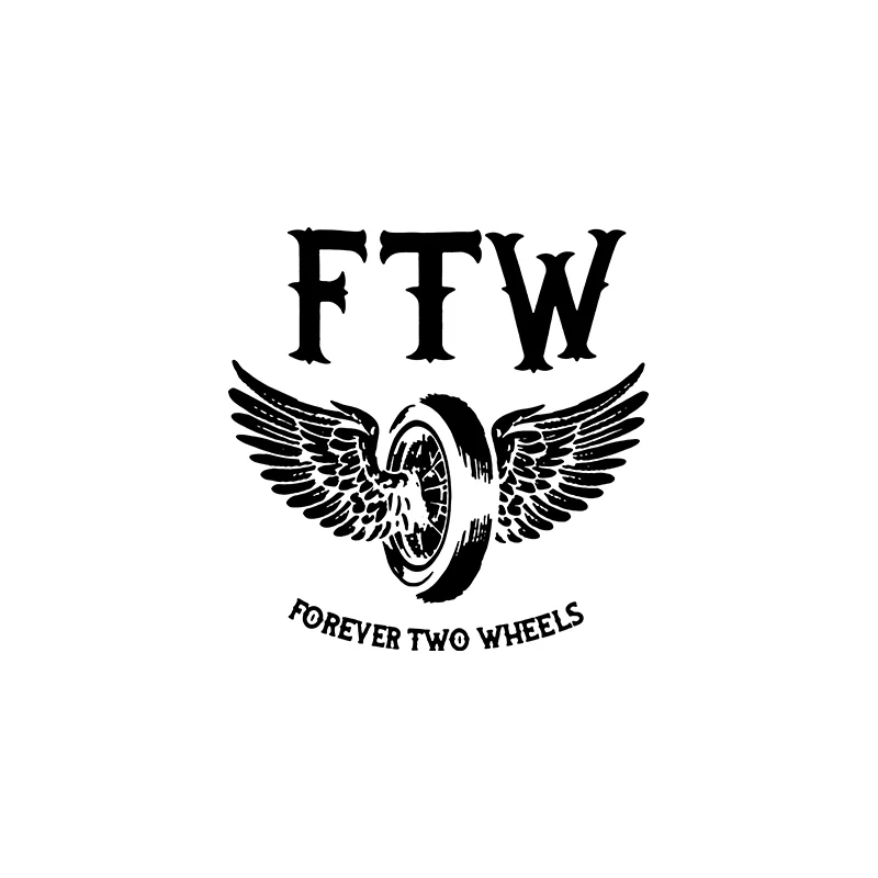 FTW Wheel with Wings Graphic Black Print Vest