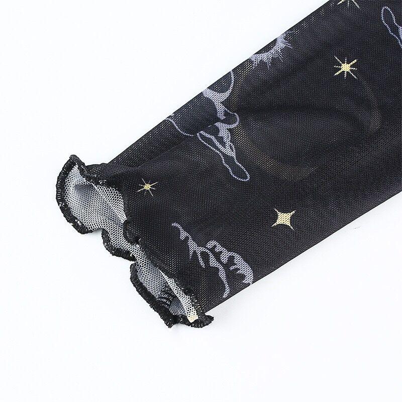 Moon Sun Mesh Top - GothBB 2022 free shipping available