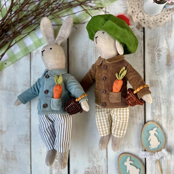 Peter Rabbit & Jacket + Pants Sewing Template Set - With Instructions