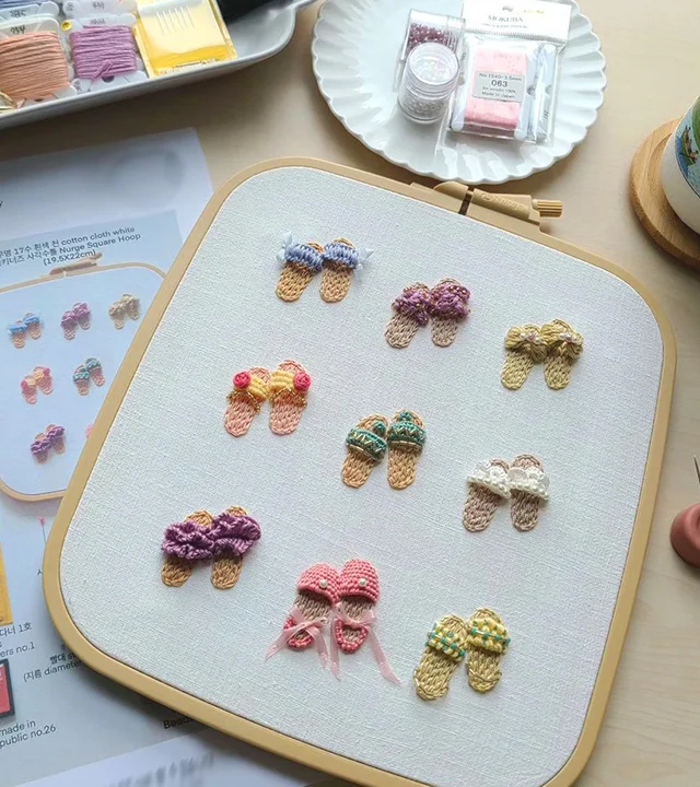 Creative Sandal Embroidery Kit