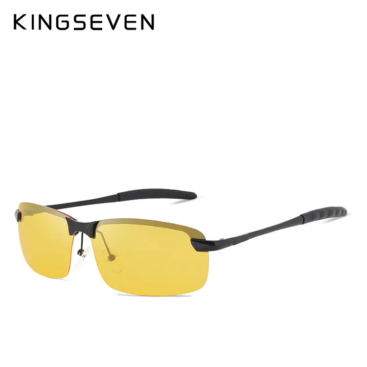 KINGSEVEN Night Vision Goggles Driving Polarized Sunglasses for men's ...