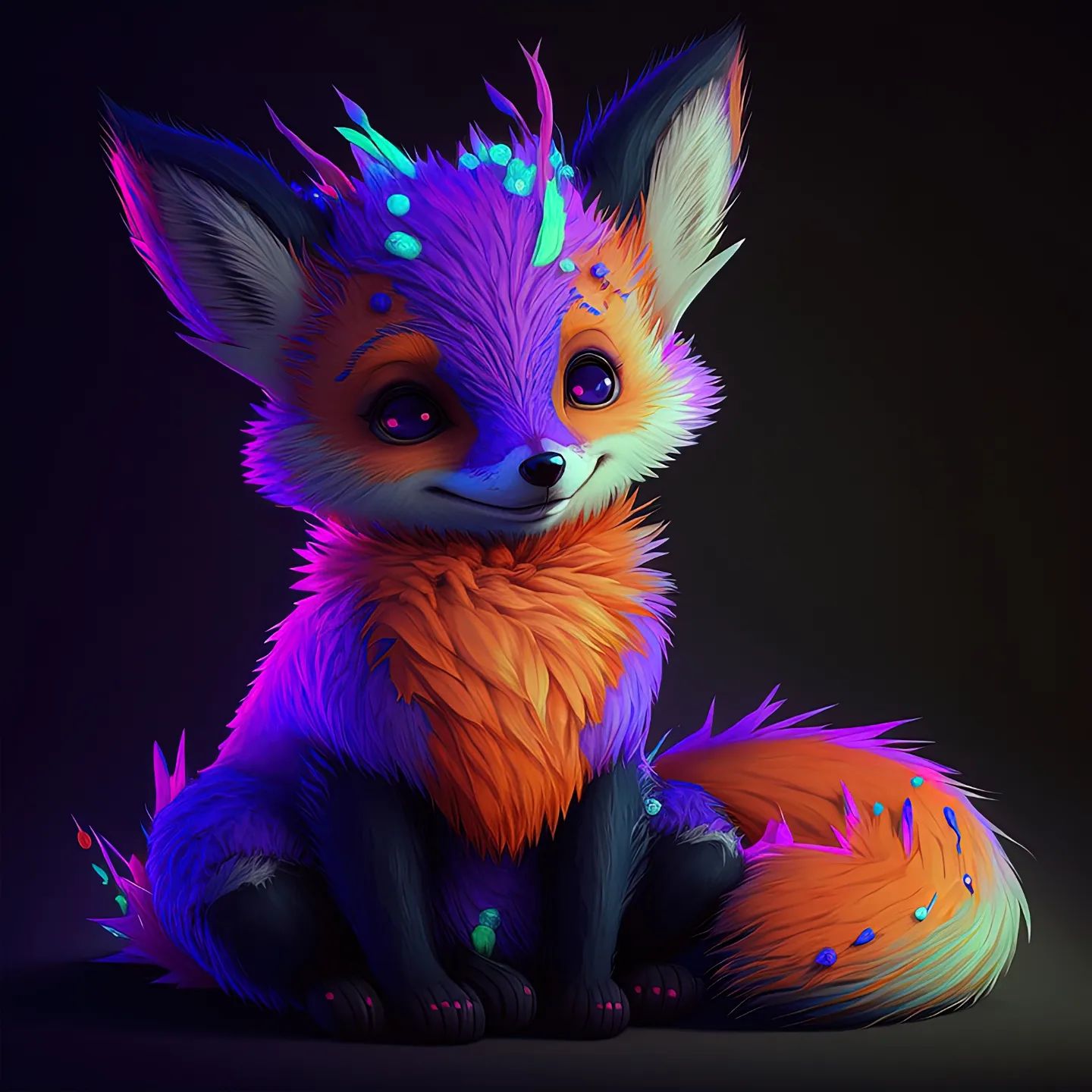 Beautiful Fox (canvas) full round/square drill diamond painting