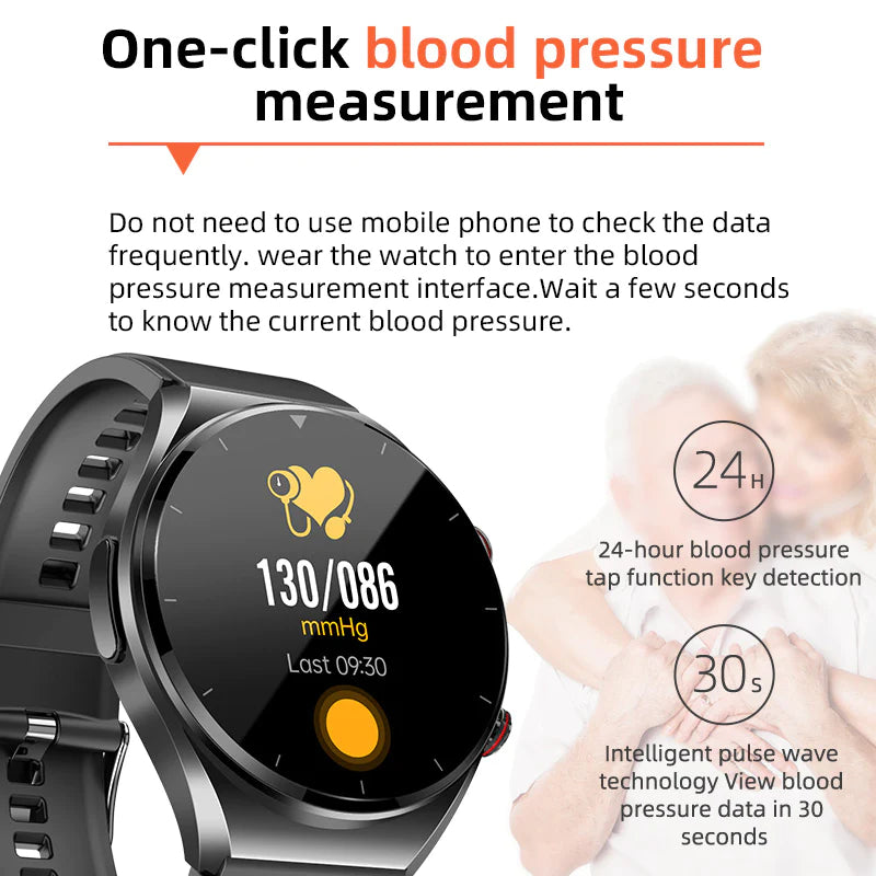 Smart Watch: Blood Glucose, Blood Pressure, ECG, HRV Measurement ...