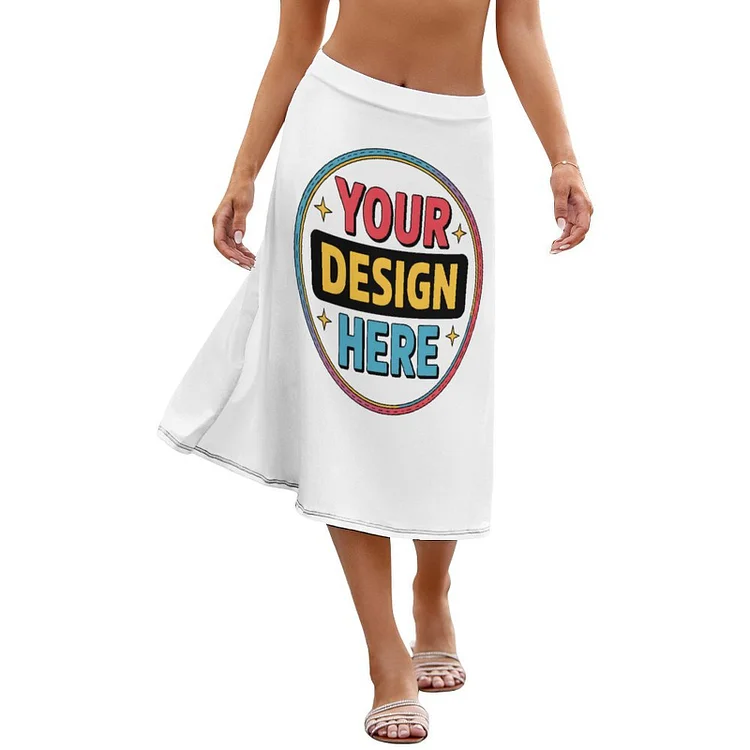 Custom Print Women's Midi Skirt perfect for versatile outfits and ...