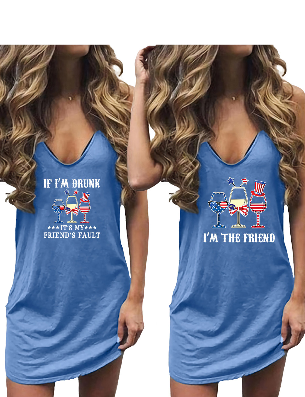 If I'm Drunk It's My Friend's Fault Mini Dress
