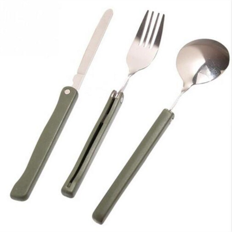 Portable Stainless Steel Tableware Set for Outdoor Camping Picnic with ... Portable Stainless Steel Tableware Set for Outdoor Camping Picnic with ...