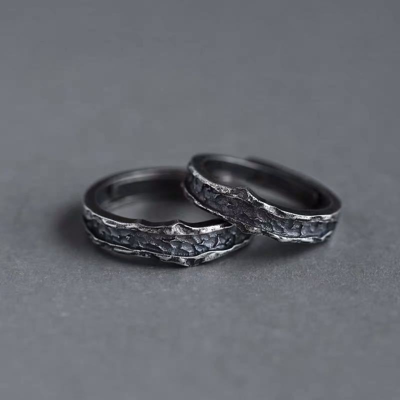 Vintage distressed abyss ring