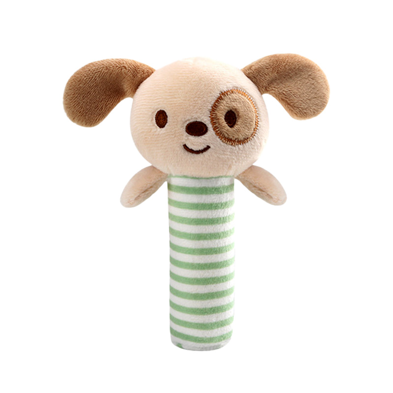 Green Puppy Hand Holding Fabric Rattle Suitable for Reborn Baby Doll ...