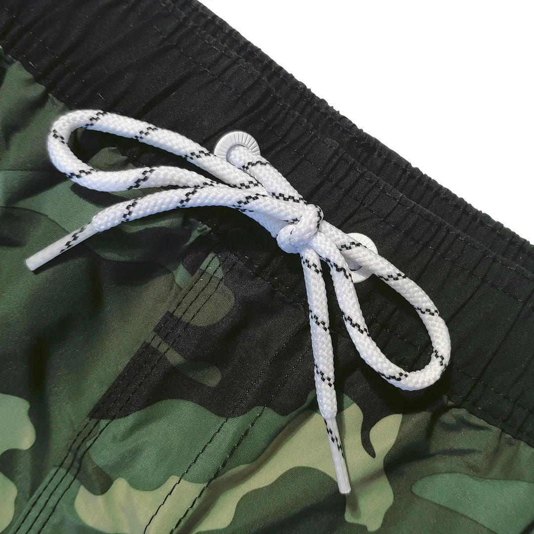 Army Camouflage Swim Trunks Mesh Lining