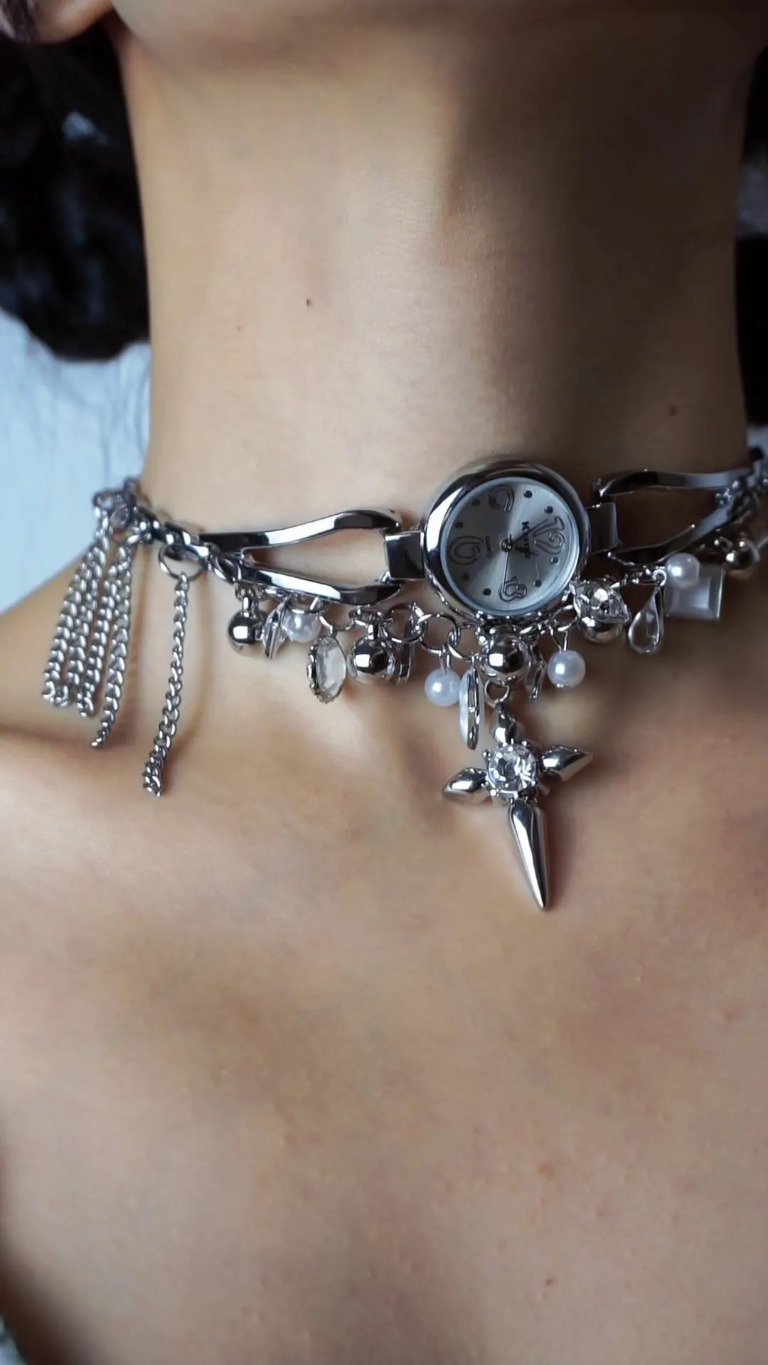 Round Watch Choker Necklace