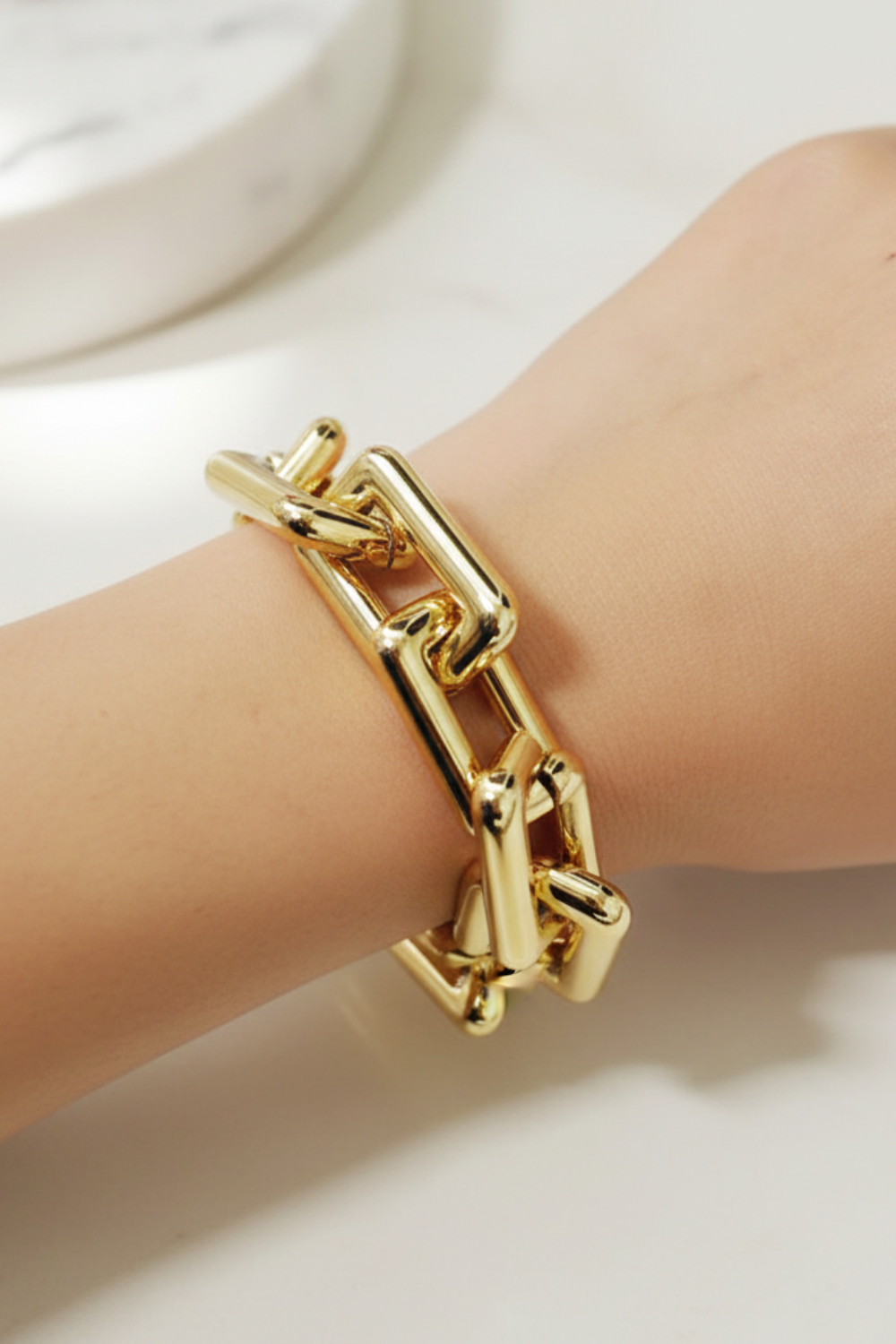 Punk Plating Thick Chain Geometric Bracelets - Xpluswear.com