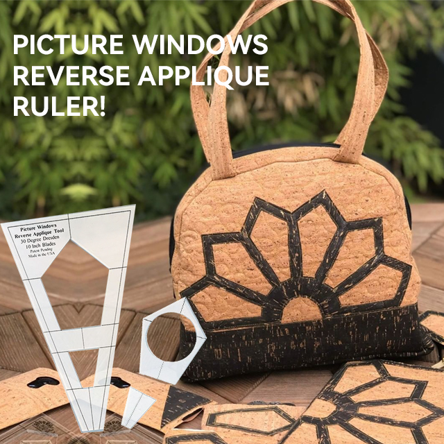 Dresden Patchwork Template - Windows Applique Ruler!