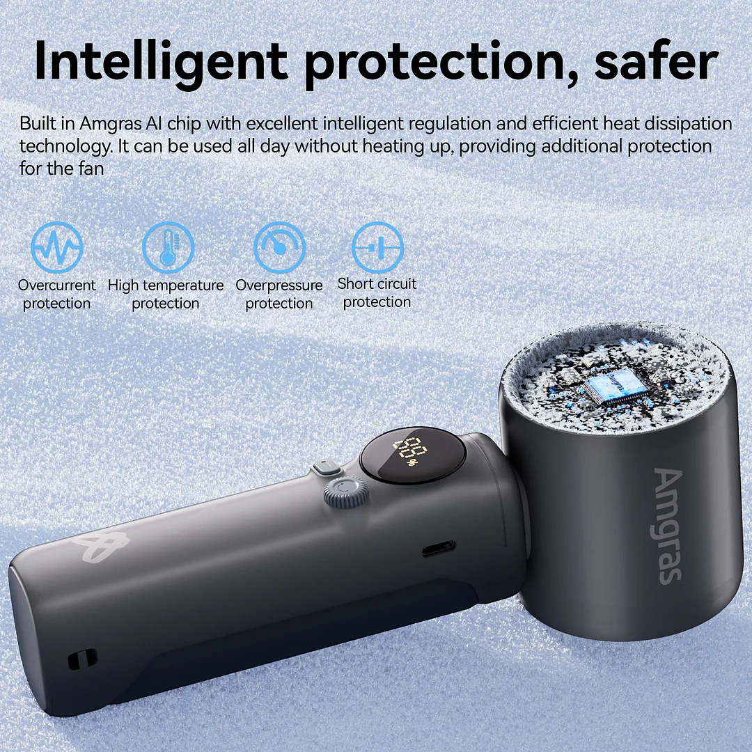 Amgras MetaHeld Fan Pro Portable Turbo Fan High Speed kipas mini fan ...