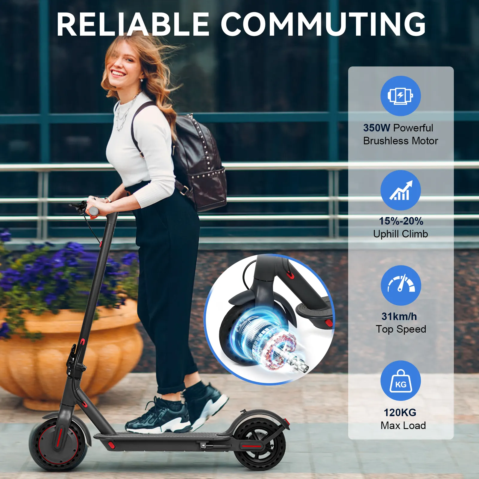 TX01 Electric Scooter without Battery 31KM/H Max Speed