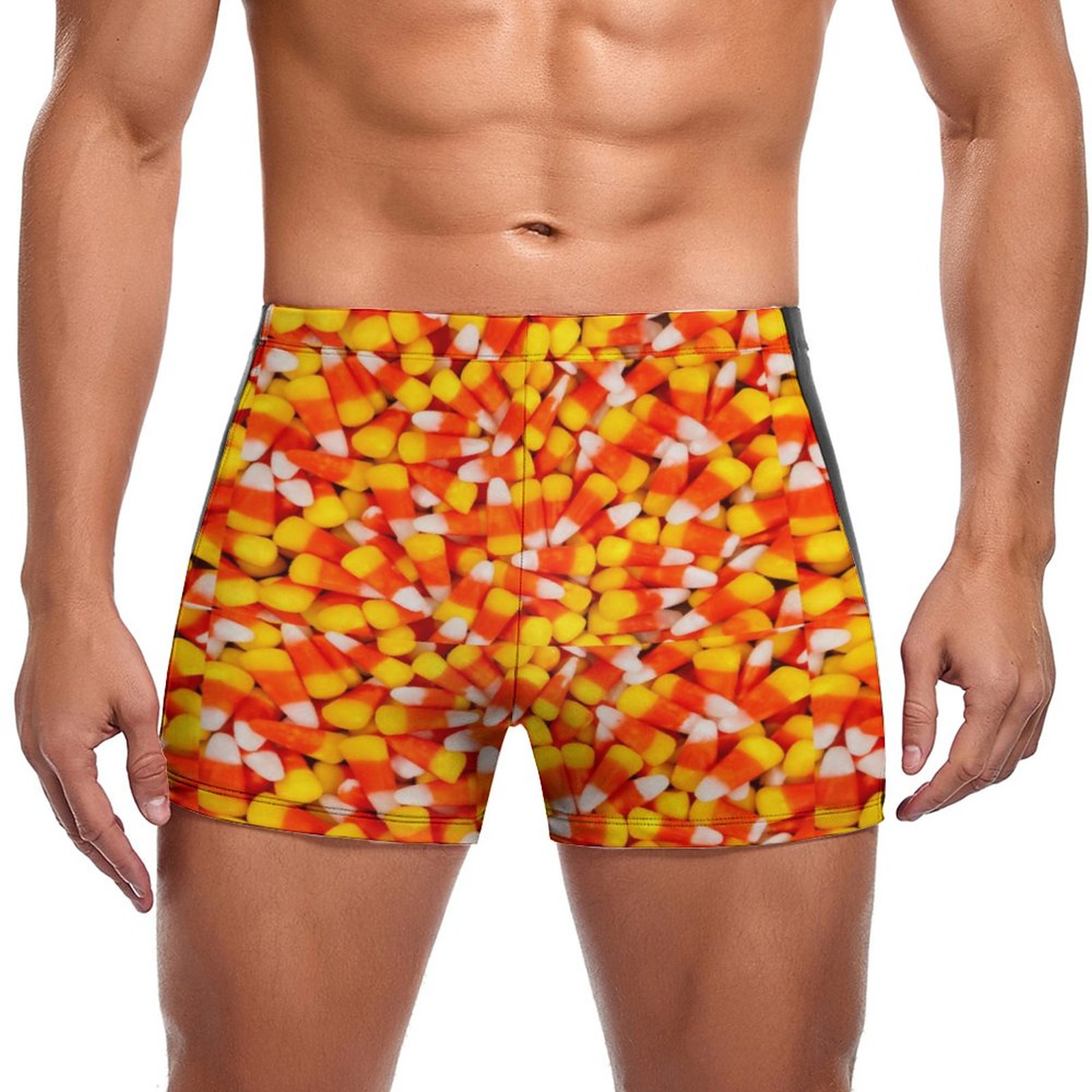 Candy Corn Mens Quick Dry Swim Trunks Square Leg Lightweight Beach ...