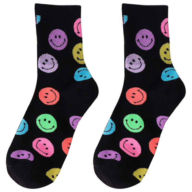 RAINBOW SMILEY SOCKS (4 pairs)