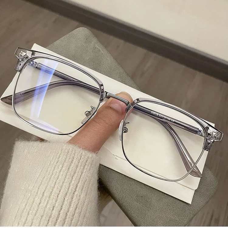 Retro Women Anti-blue Light Myopia Glasses Metal Frame Nearsighted ...