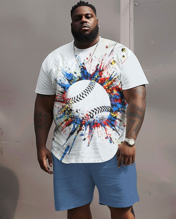 street vitality colored ball print large Men's set|Biggmans
