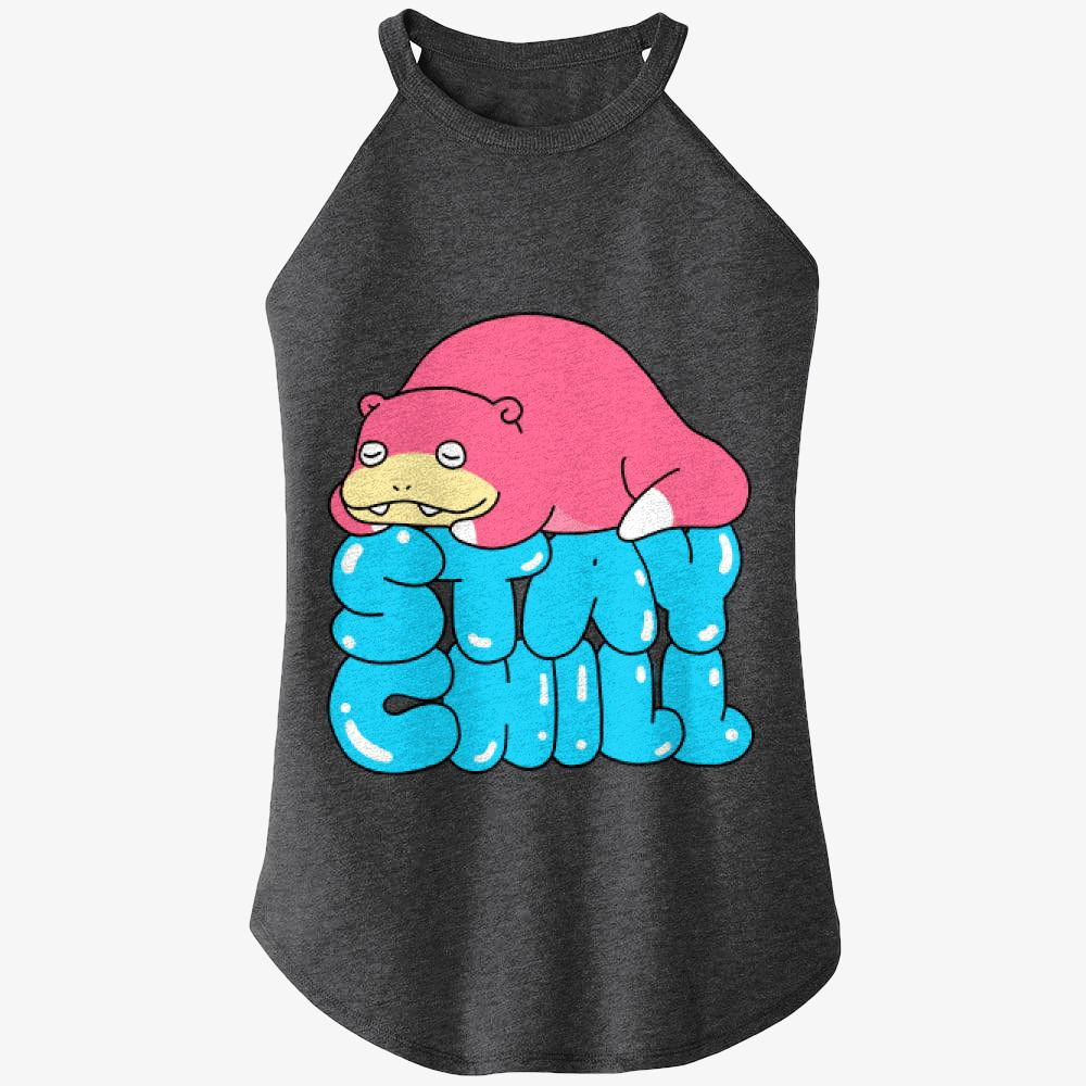 Stay Chill Slowpoke, Pokemon Rocker Tank Top