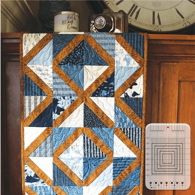 Quarters Mini Quilt Ruler-With Instructions