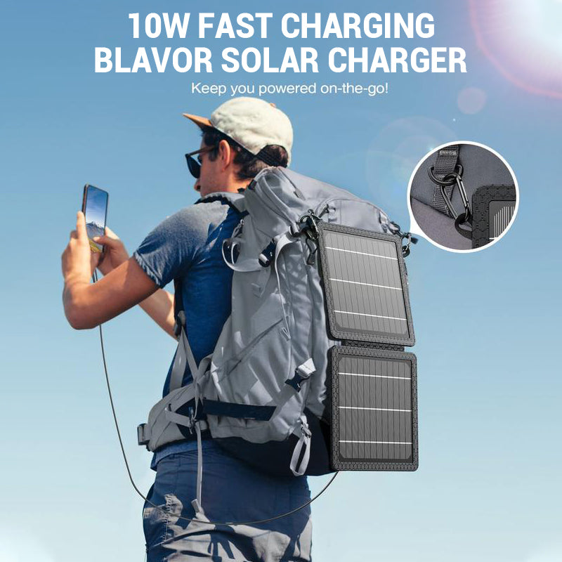 SAKER® 10W Fast Charging Portable Solar Charger