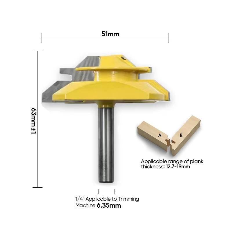 Saker® 45°lock Miter Router Bit