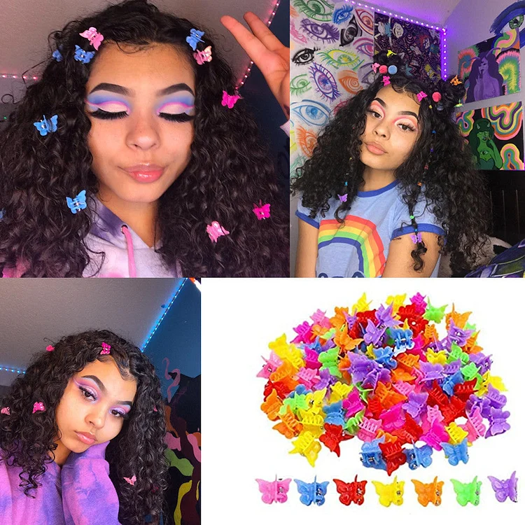 Assorted Color Beautiful Mini Hair Clips | 50PCS