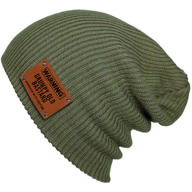 Warning Grumpy Old Bastard Approach With Caution Beanie