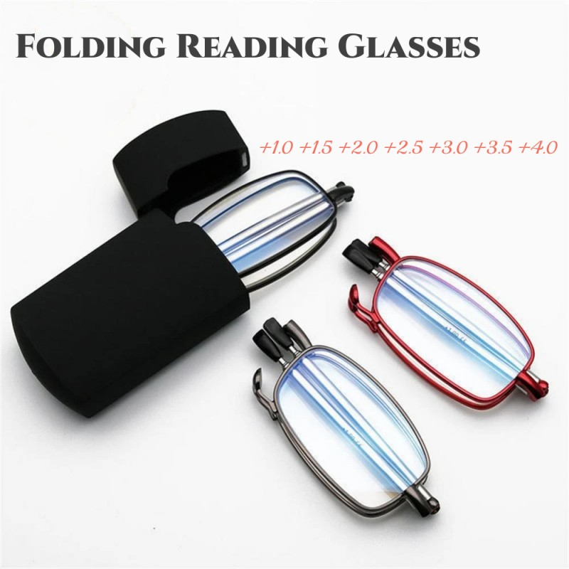 Vintage Foldable Reading Glasses Men Women Telescopic Legs Rotation ...