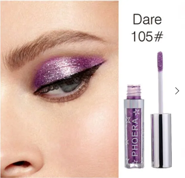 PHOERA Shiny Eye Liner Pen Metallic Diamond Eyeshadow Palette Long ...