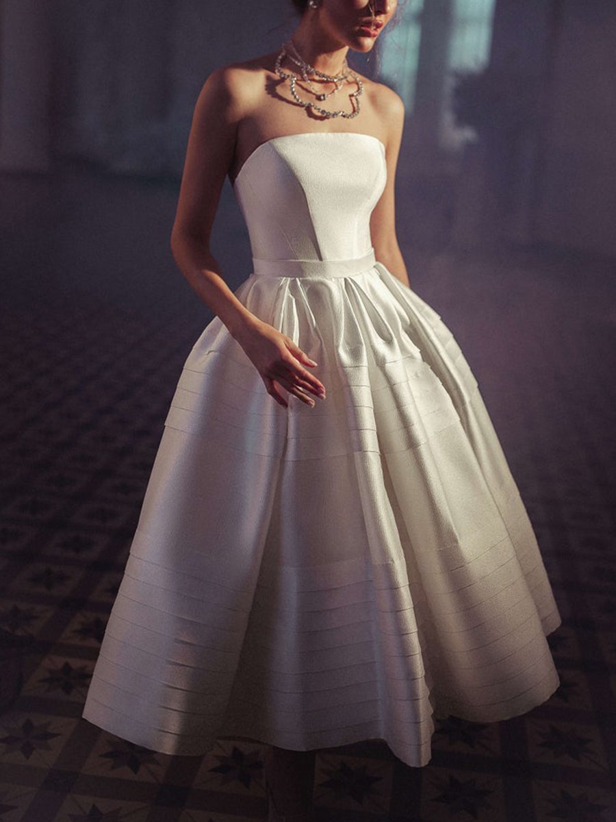 Elegant Palace Tube Top Style Gown