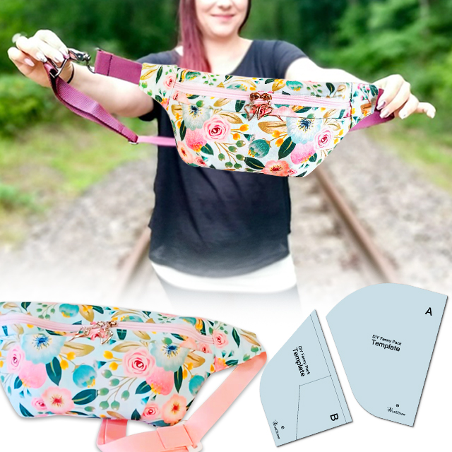 DIY Sling Bags / Bum Bag Sewing Template & Instructions