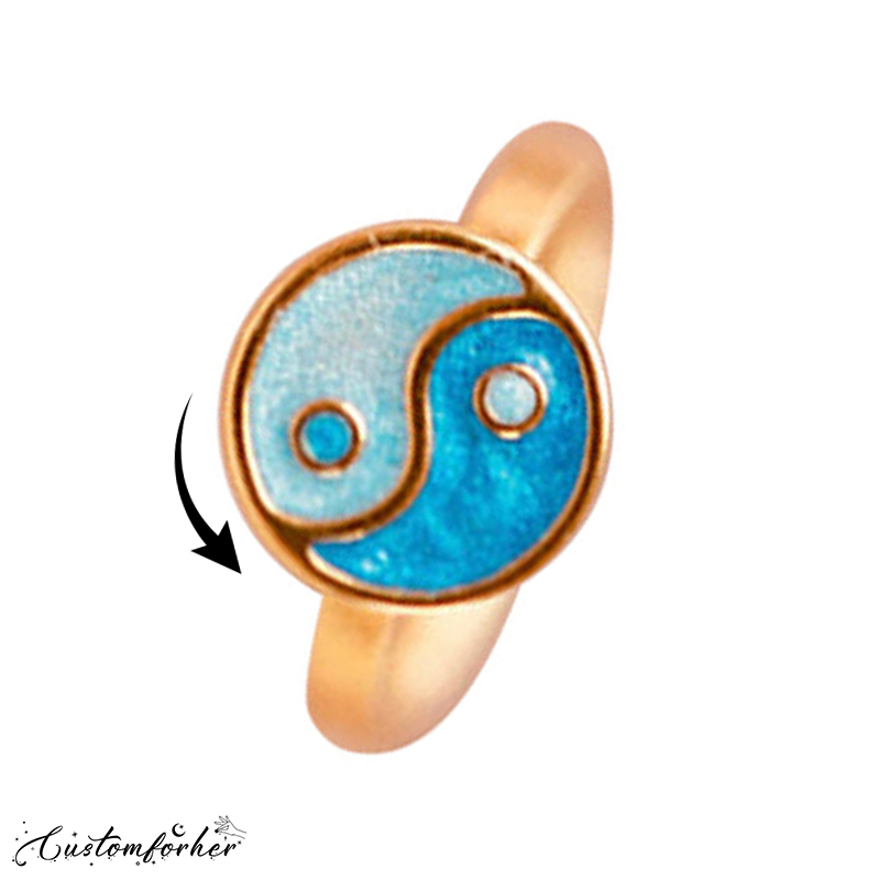 Handmade Yin Yang Fidget Rings