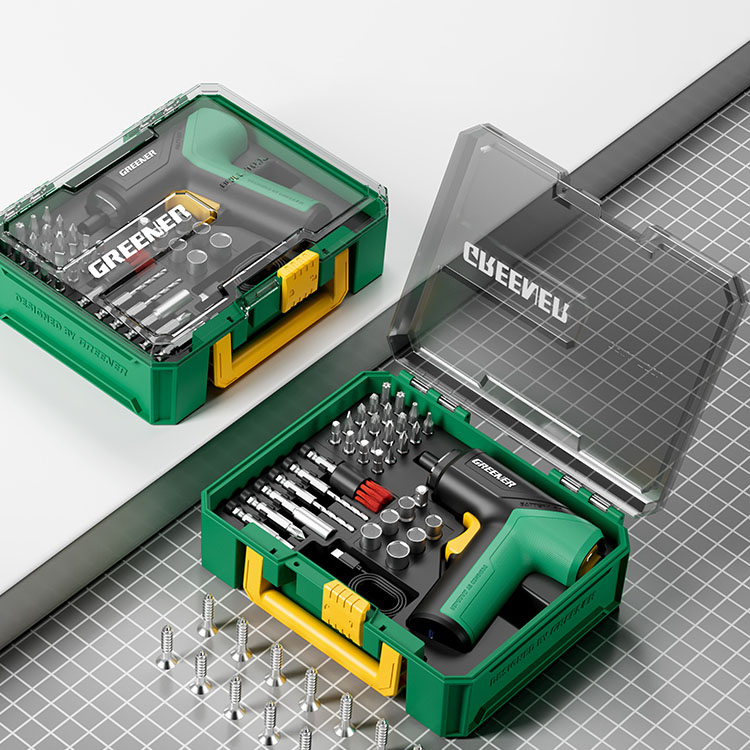 Lithium Battery Electric Screwdriver Set, Small, Rechargeable ...
