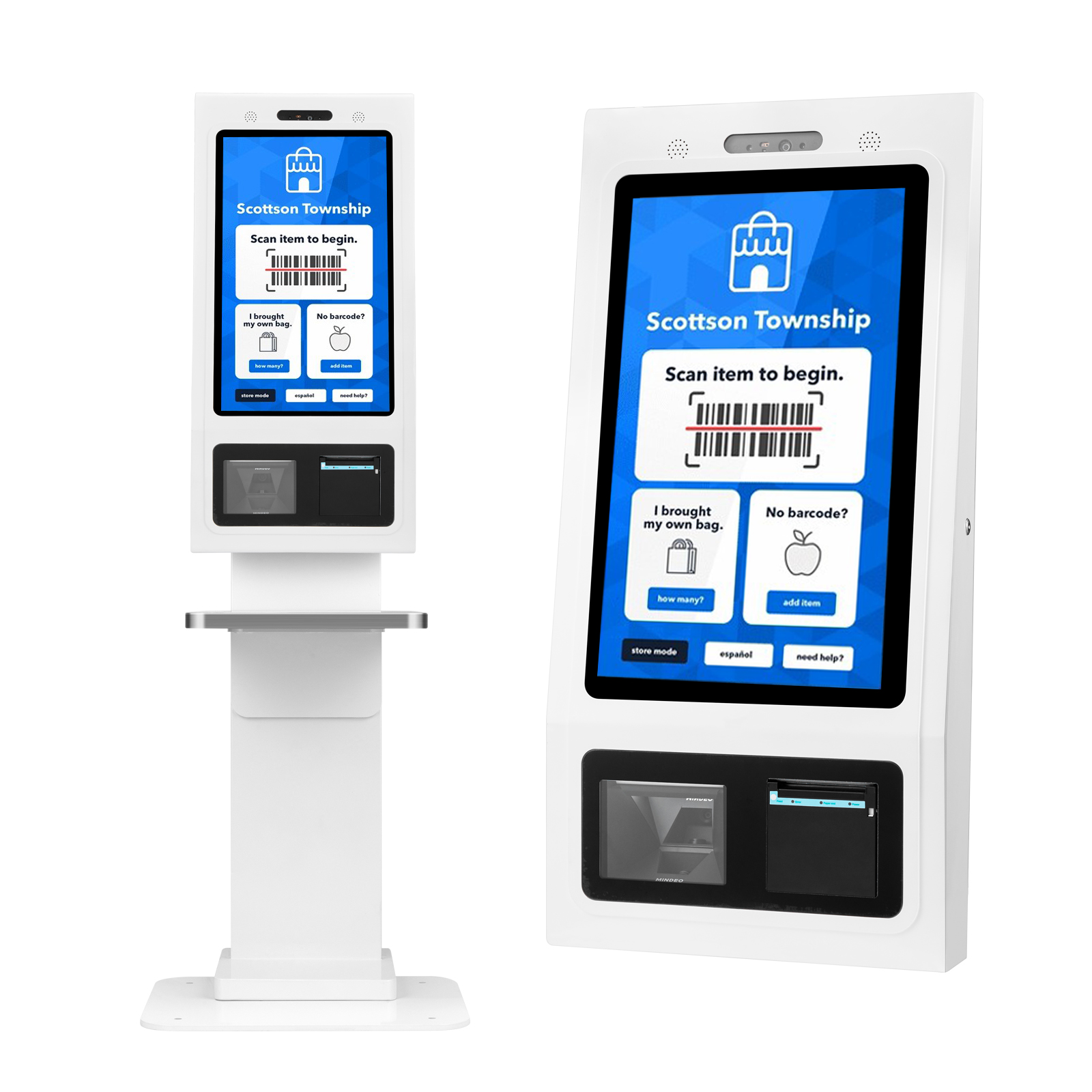 21.5 Inch RFID Self-service Machine RFID POS System Android/Win With 10 ...