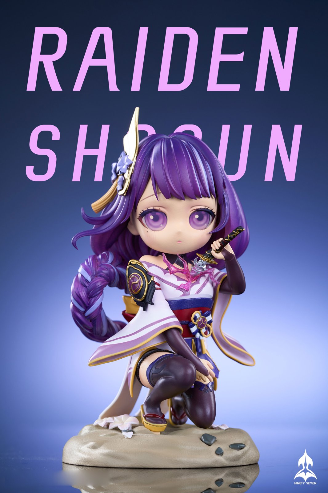 Chibi Ver. Raiden Shogun - Genshin Impact Resin Statue - NINETY SEVEN ...