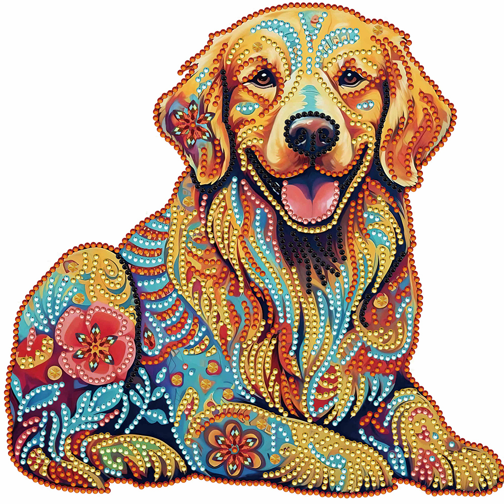 Diamond Painting-DIY Crystal Rhinestone Color Dog