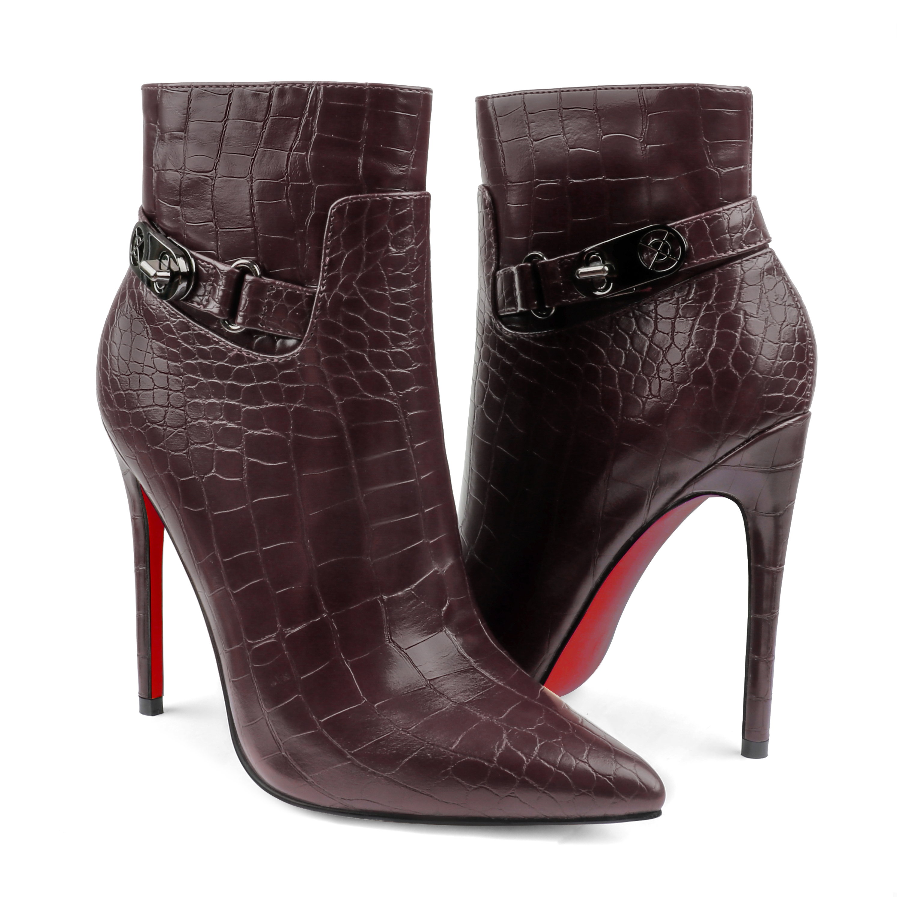 Red Bottom Ankle Boots