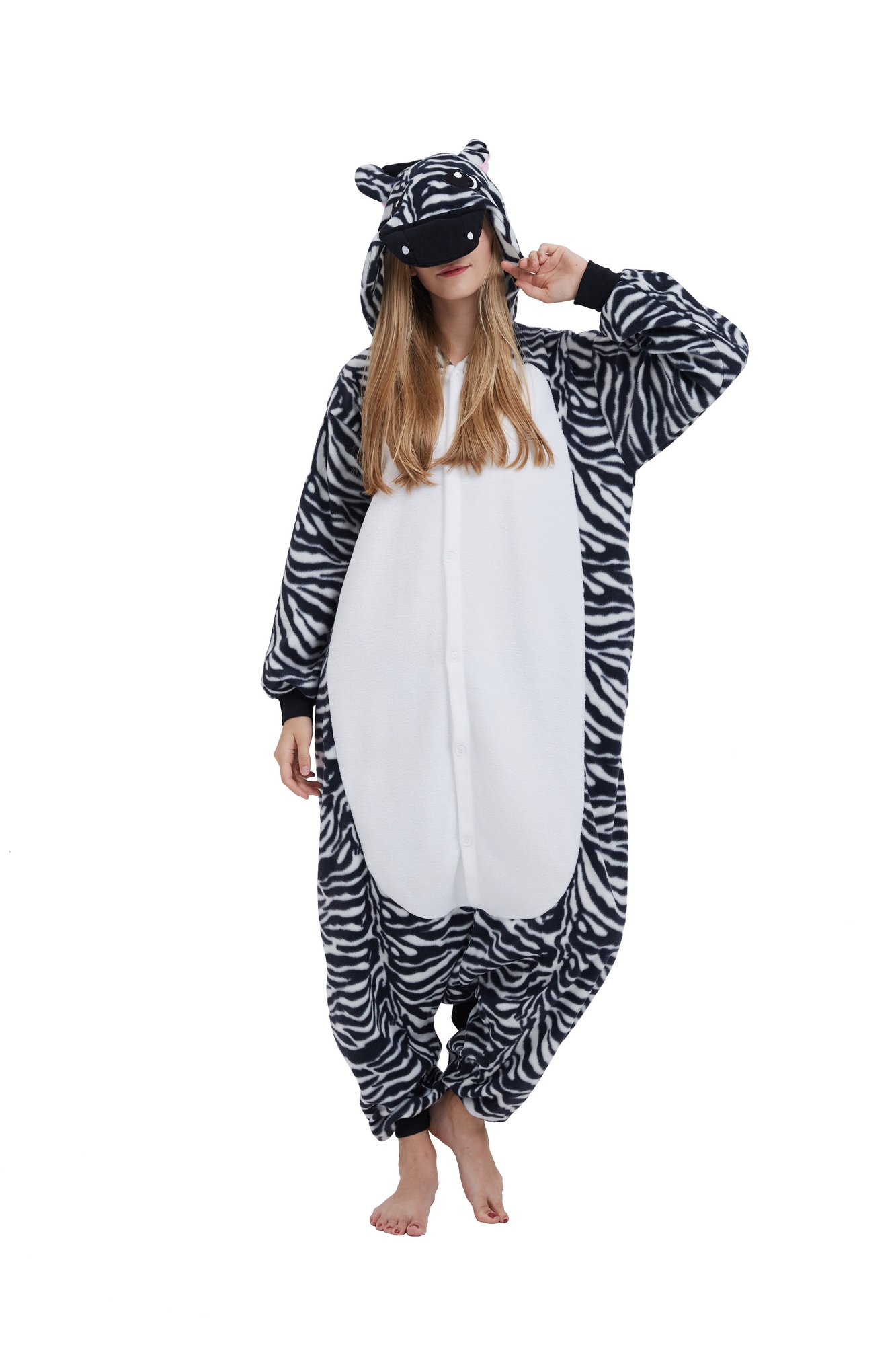 Zebra Kigurumi animal onesie costumes for adult