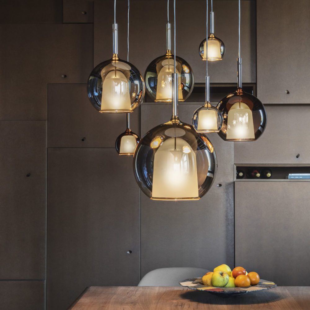 New Glass Penta Glo LED Suspension Pendant Light for Kitchen Island ...
