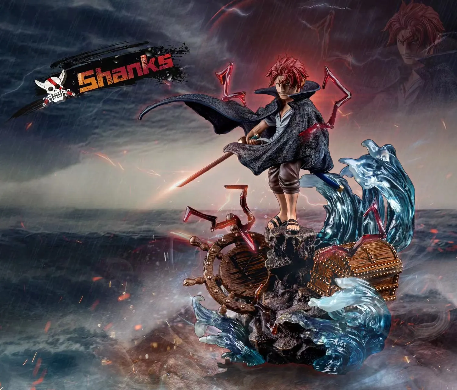 WCF MAX Scale Red Hair Shanks - ONE PIECE Resin Statue - XS Studios [In ...