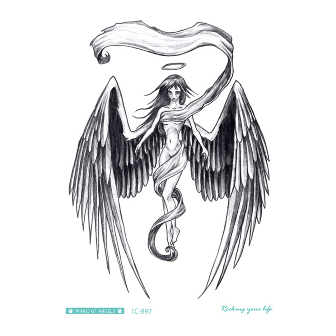 Fallen Angel Tattoo Sticker fallen-angel-tattoo-sticker