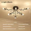 Vintage LED Ceiling Light Crystal Ceiling Lamp For Living Room Loft
