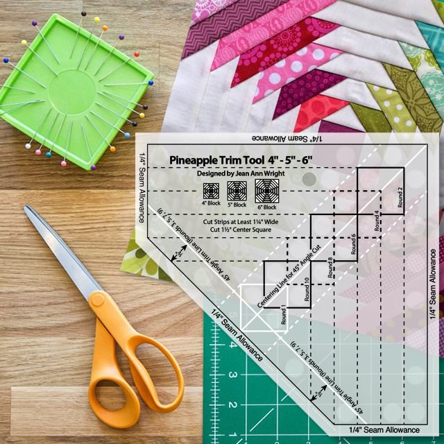 Pineapple Trim Tool Quilting Ruler