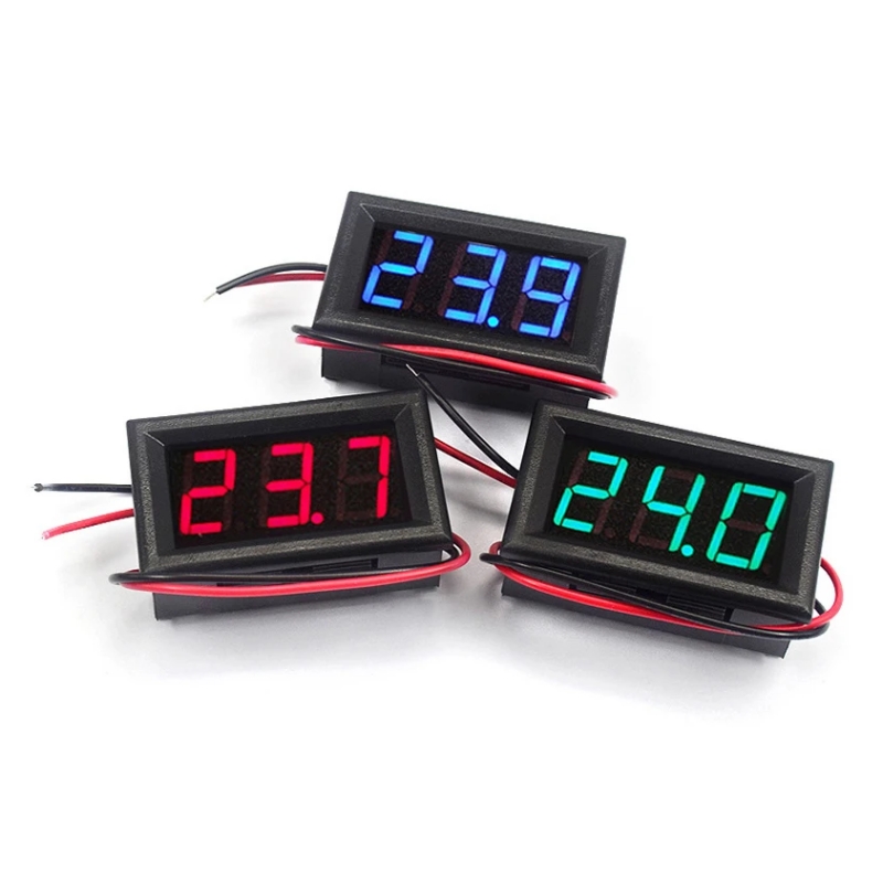 Digital Voltmeter DC 4.5V to 30V Digital Voltmeter Voltage Panel Meter ...